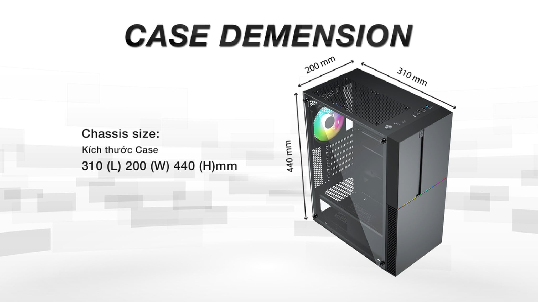 Vỏ Case VSPTech Gaming KA31 - Nhựt Nguyễn Computer