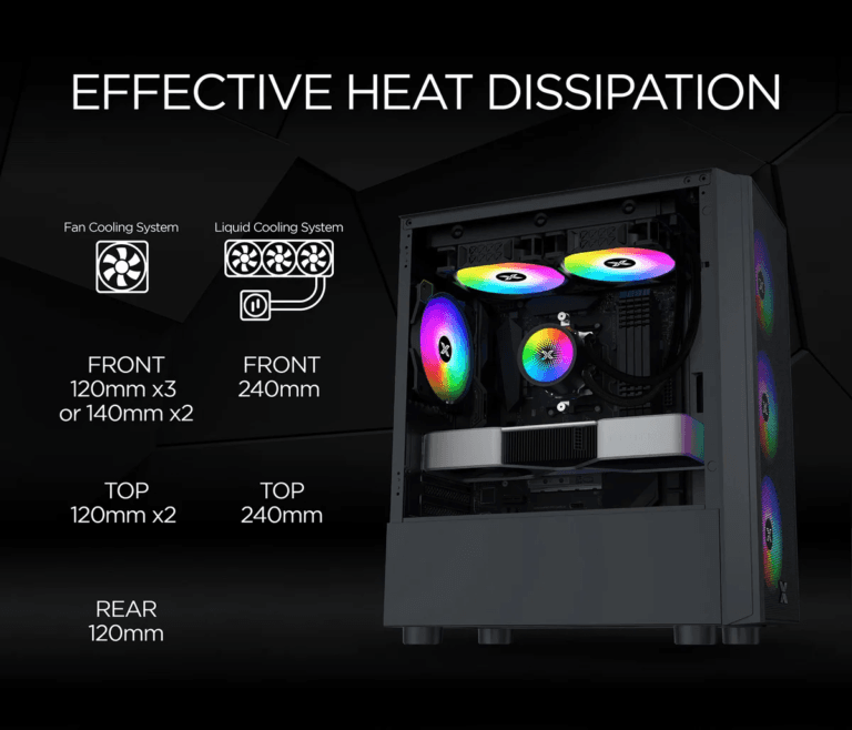 Vỏ Case Xigmatek NYX Air 3F M-ATX (Black) - Nhựt Nguyễn Computer